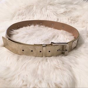 Accessories | Gold Metallic Studded Belt Large | Poshmark